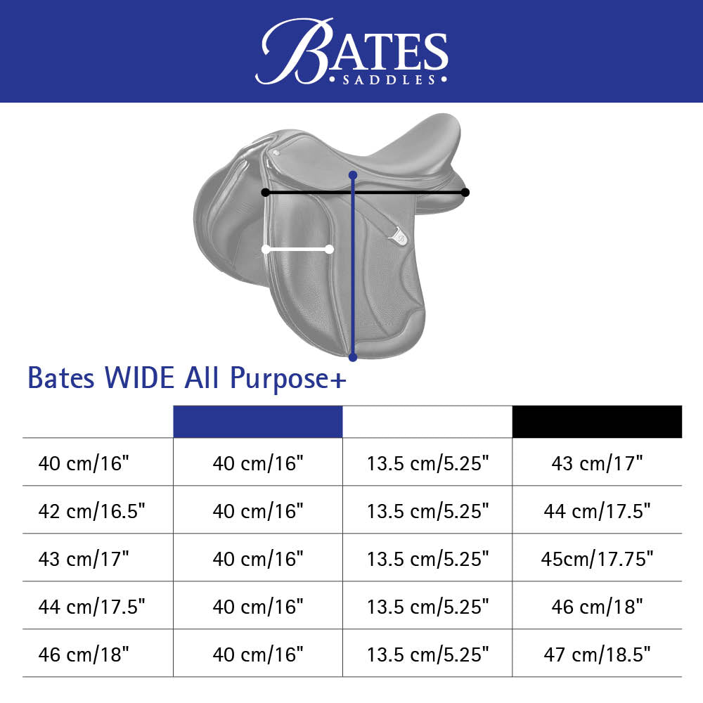 Bates WIDE All Purpose – Bates Saddles